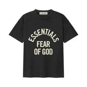 Fear Of God Campus Classic Short Sleeve Tee 'faded - Black