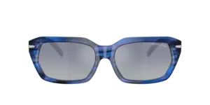Michael Kors Lake Tahoe Sunglasses - Grey Gradient Blue Mirror
