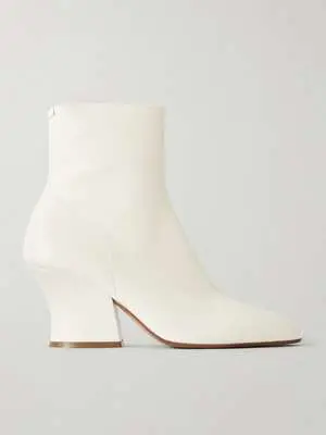 JIL SANDER Lune Leather Ankle Boots