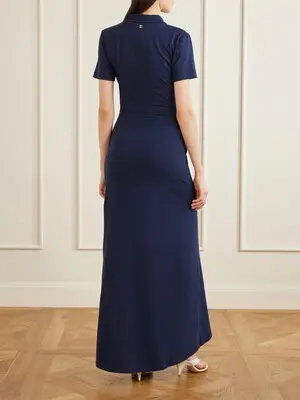 Rabanne Embellished Jersey Midi Dress - Blue