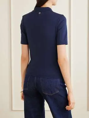 Rabanne Embellished Cotton-blend Shirt - Navy