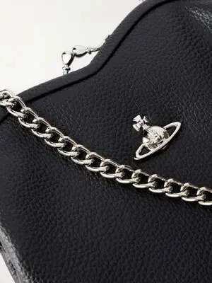 VIVIENNE WESTWOOD Belle Heart Logo-appliquéd Leather-effect Shoulder Bag