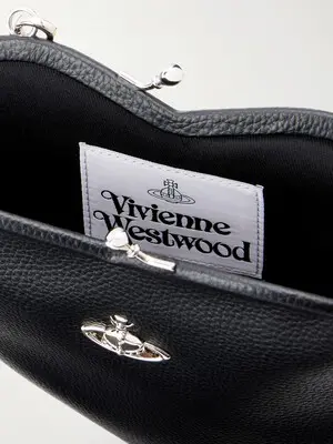 VIVIENNE WESTWOOD Belle Heart Logo-appliquéd Leather-effect Shoulder Bag