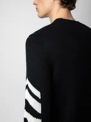 Zadig&Voltaire Kennedy Arrow Cashmere Sweater - Black