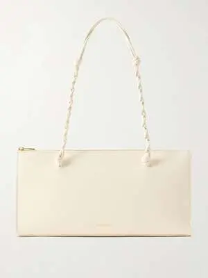 JIL SANDER Jil Sander Tangle Tent Leather Shoulder Bag Ivory