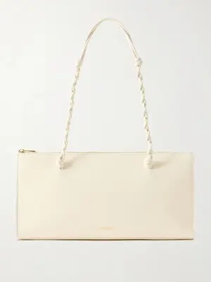 JIL SANDER Tangle Tent Leather Shoulder Bag - Neutrals