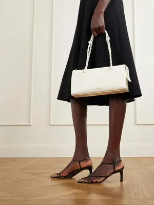 JIL SANDER Tangle Tent Leather Shoulder Bag - Neutrals