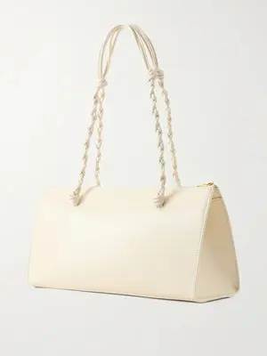 JIL SANDER Tangle Tent Leather Shoulder Bag - Neutrals