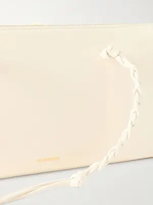 JIL SANDER Tangle Tent Leather Shoulder Bag - Neutrals
