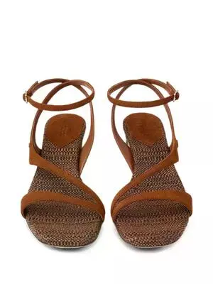 JIMMY CHOO Faye 45 Crossover Strap Sandals