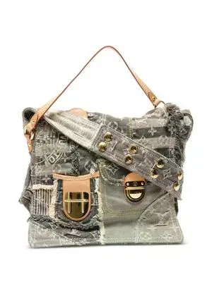 LOUIS VUITTON Monogram Patchwork Tote Bag - Grey