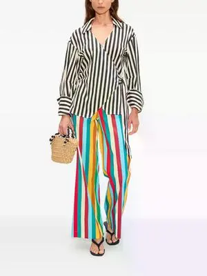 SIMONMILLER Anya Wrap Blouse - Black