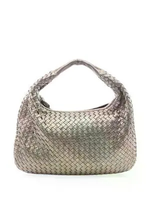 Bottega Veneta Intrecciato Shoulder Bag - Silver