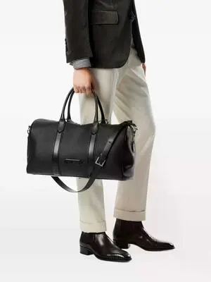 TOM FORD Leather Holdall Bag - Black