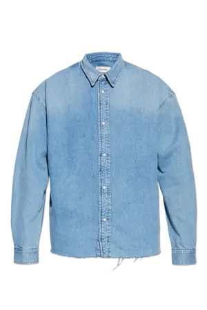 FRAME Denim Shirt With A Vintage Effect - Blue