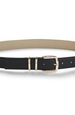 BOSS Italian Leather Belt - Black