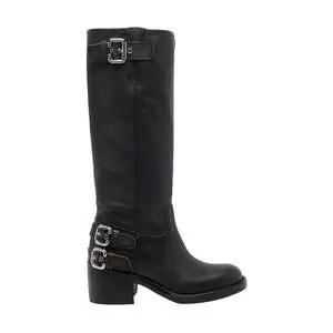 Chloé Dakota Leather Boots - Black