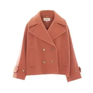 Chloé Double Breasted Button Jacket - Pink