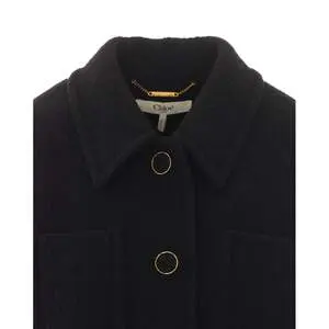 Chloé Virgin Wool Blend Jacket With Peak Lapels