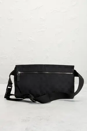 FWRD RENEW Gucci Gg Canvas Double Pocket Belt Bag