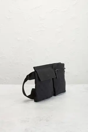 FWRD RENEW Gucci Gg Canvas Double Pocket Belt Bag