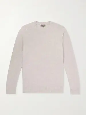 N.peal English Rib Cashmere Sweater - Gray