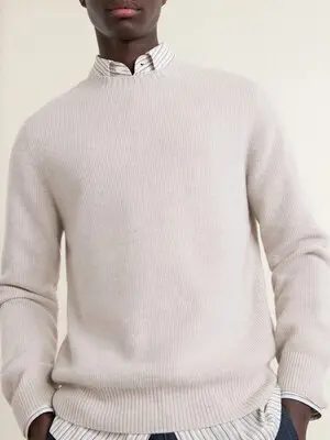 N.peal English Rib Cashmere Sweater