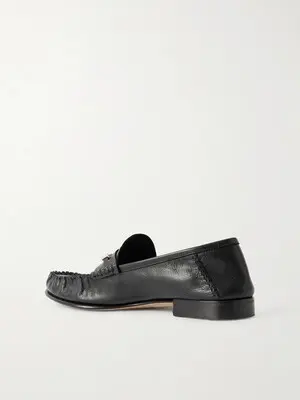 TOM FORD Ripley Embellished Leather Loafers