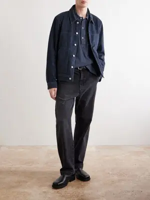 Officine Générale Loki Suede Trucker Jacket