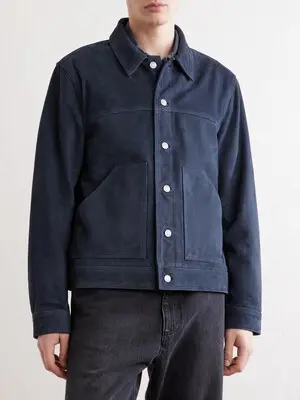 Officine Générale Loki Suede Trucker Jacket