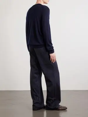 N.peal Conduit Cashmere And Silk-blend V-neck Sweater