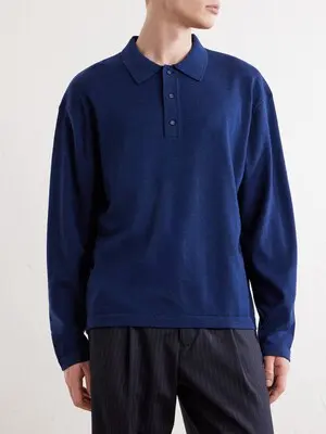 Officine Générale Bay Merino Wool Polo Shirt