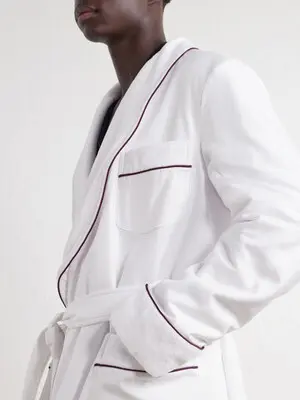 TOM FORD Piped Silk Robe
