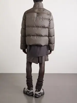 Rick Owens X Moncler Quilted Shell Down Jacket - Brown