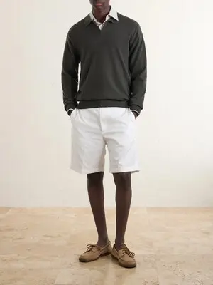 N.peal Sloane Organic Cashmere Polo Shirt