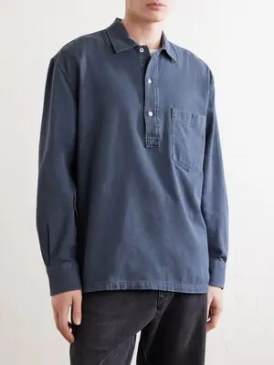 Officine Générale Jordy Cotton-twill Polo Shirt