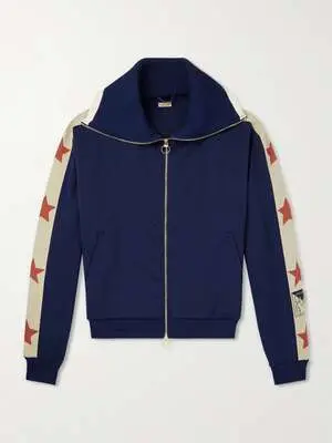 Kapital Jersey Zip-up Sweatshirt - Navy