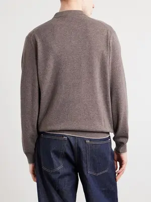 N.peal Sloane Organic Cashmere Polo Shirt
