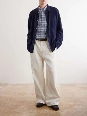 Officine Générale Arsene Checked Cotton-blend Shirt