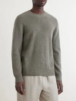 N.peal Classic Cashmere Crew Neck Sweater - Brown