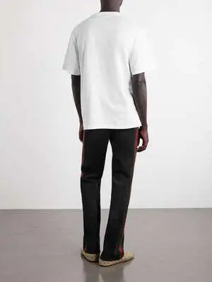 Gucci Logo-print Striped Cotton-jersey T-shirt