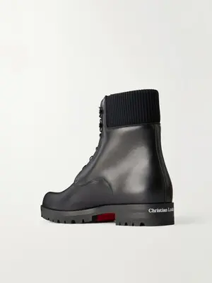 CHRISTIAN LOUBOUTIN Trapman Leather Lace-up Boots