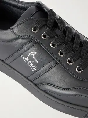 CHRISTIAN LOUBOUTIN Retero Leather Sneakers - Black