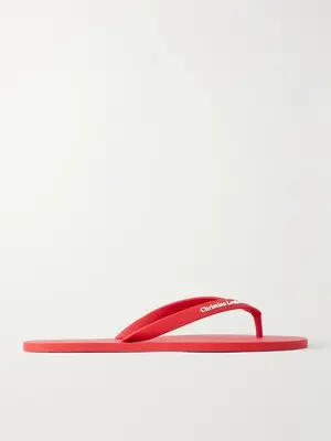 CHRISTIAN LOUBOUTIN Rubber Flip Flops - Red
