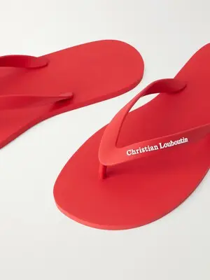 CHRISTIAN LOUBOUTIN Rubber Flip Flops