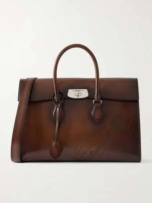 Berluti E'mio Venezia Leather Briefcase