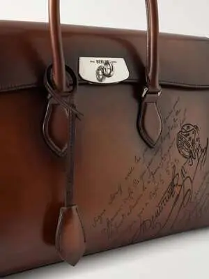 Berluti E'mio Venezia Leather Briefcase