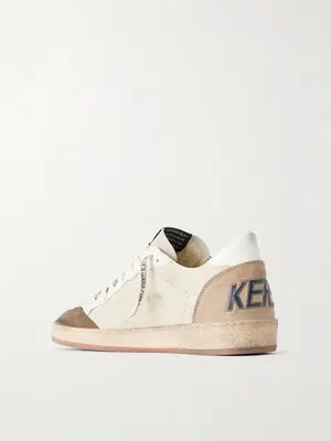 GOLDEN GOOSE Ball Star Distressed Leather Sneakers - Neutrals
