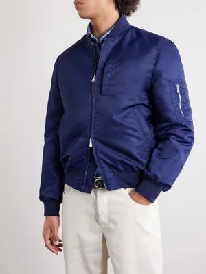 Brunello Cucinelli Padded Shell Bomber Jacket