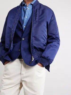 Brunello Cucinelli Padded Shell Bomber Jacket